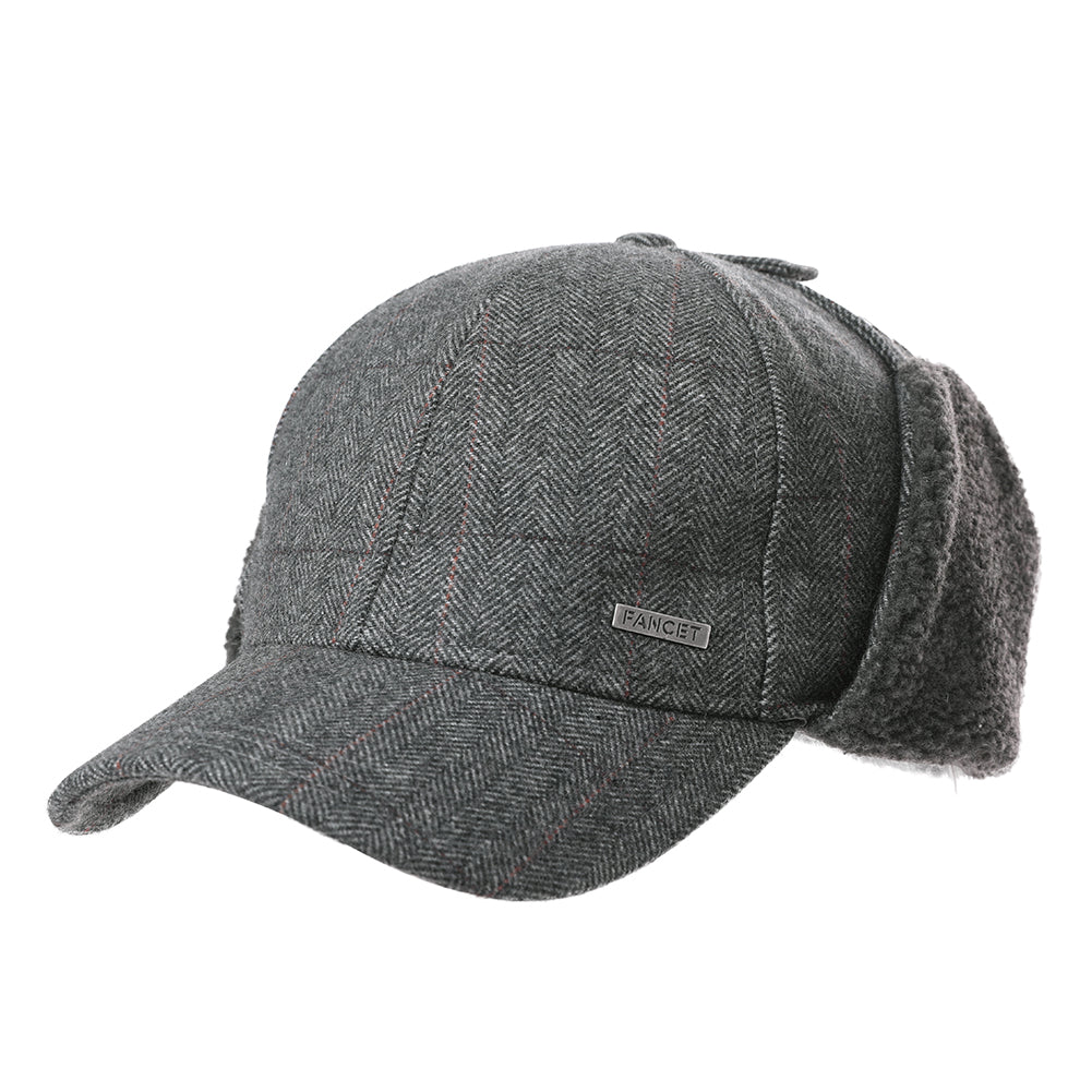 Wool Fleece Earflap Baseball Cap – Warm Winter Hat – TOP-EX