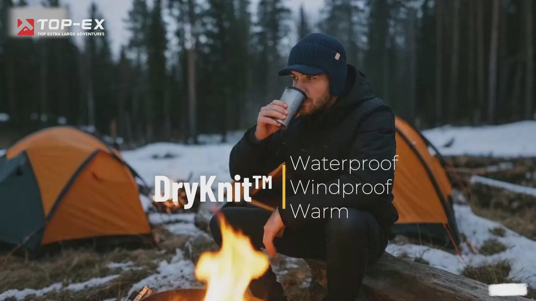 DryKnit™ Waterproof Merino Wool Beanie with Ear Flaps – Fleece Lined W ...